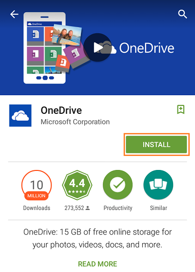 Installation and Setup Procedures for Microsoft OneDrive on Android ...