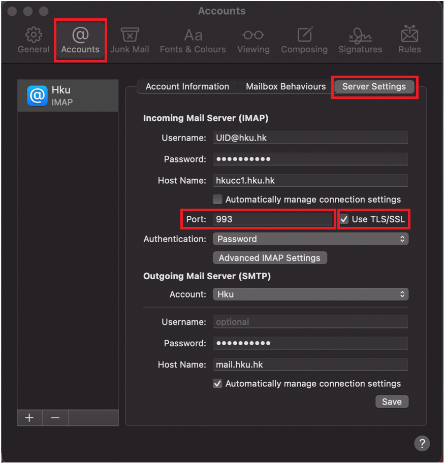 Procedure to Enable SSL (Secure Sockets Layer) on POP/IMAP for Staff ...
