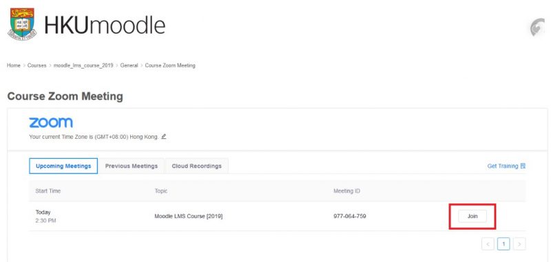 Schedule and Join Zoom Meetings in Moodle » Information Technology Services