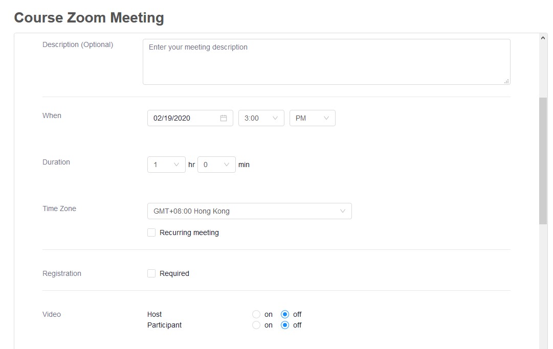 Schedule and Join Zoom Meetings in Moodle » Information Technology Services