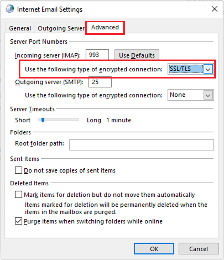Procedure to Enable SSL (Secure Sockets Layer) on POP/IMAP for Staff ...