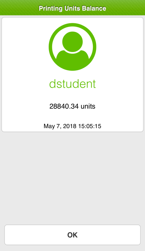 How to check the printing units balance? » Information Technology Services