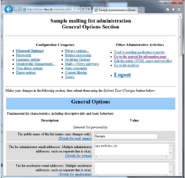 FAQ on Mailman Mailing List » Information Technology Services