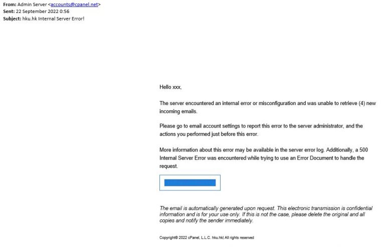 hku.hk Internal Server Error! » Information Technology Services