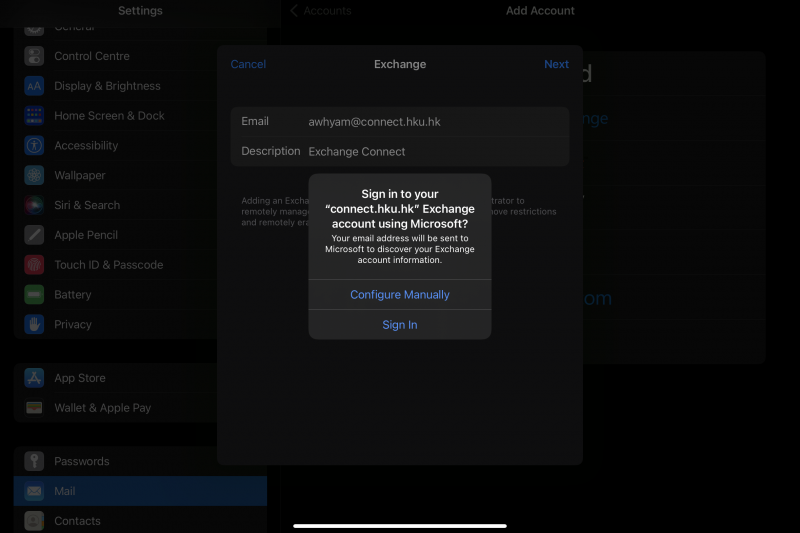 Procedure to Access Connect Email Account on iOS Devices » Information ...