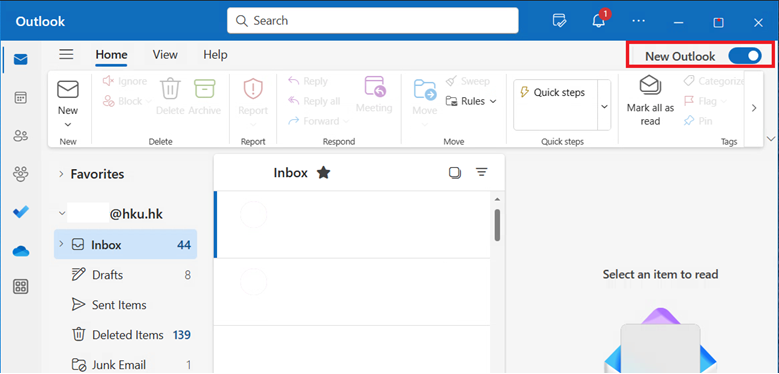 Open and use a shared mailbox with New Outlook » Information Technology Services