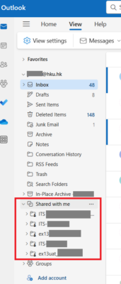 Open and use a shared mailbox with New Outlook » Information Technology Services