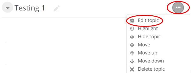 Editing course content » Information Technology Services