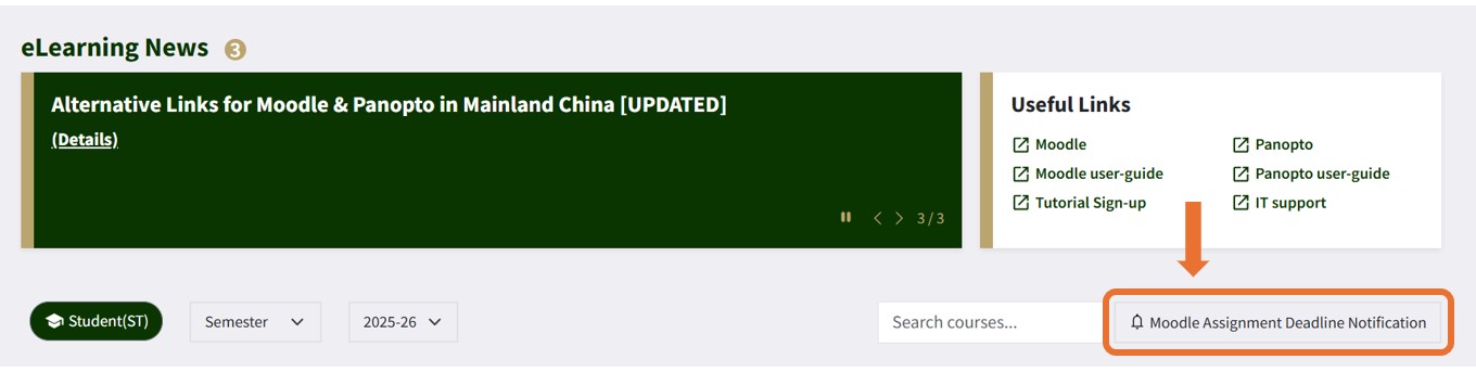 Moodle Assignment Deadline Notification » Information Technology Services