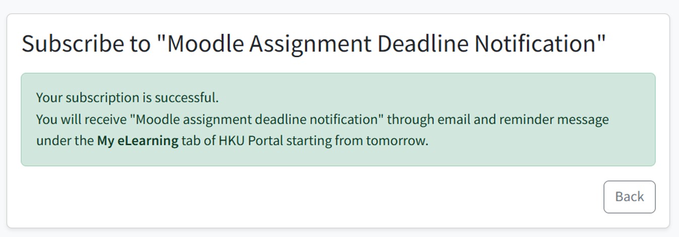 Moodle Assignment Deadline Notification » Information Technology Services