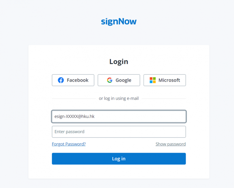 User Guide on ESign signNow » Information Technology Services