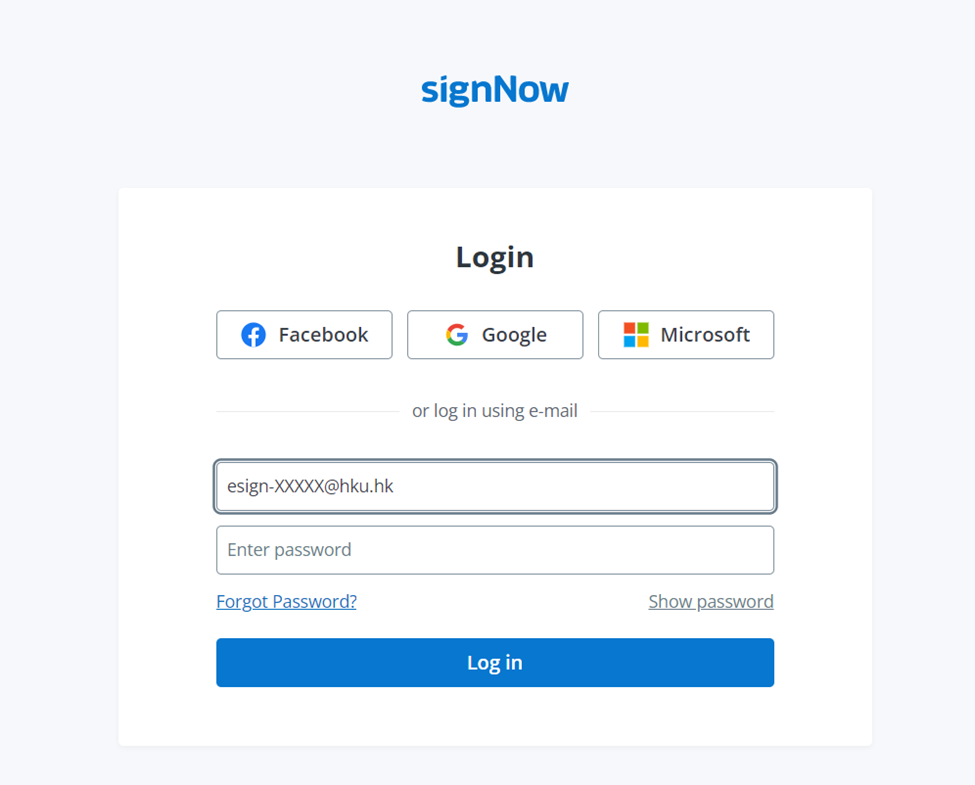 User Guide on ESign signNow » Information Technology Services
