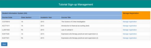 Tutorial Sign-up Management Application (for Teachers and Course ...