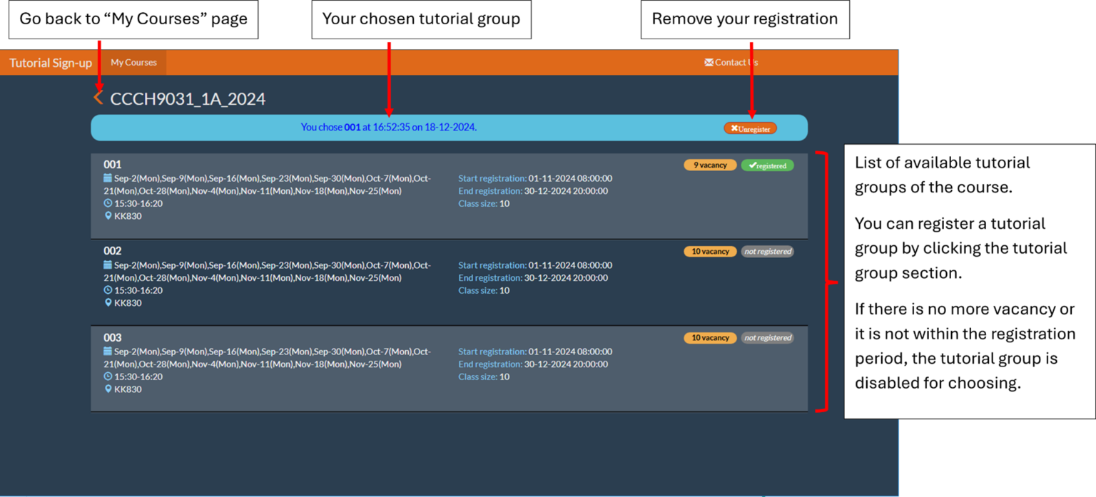 Tutorial Sign-up Application » Information Technology Services