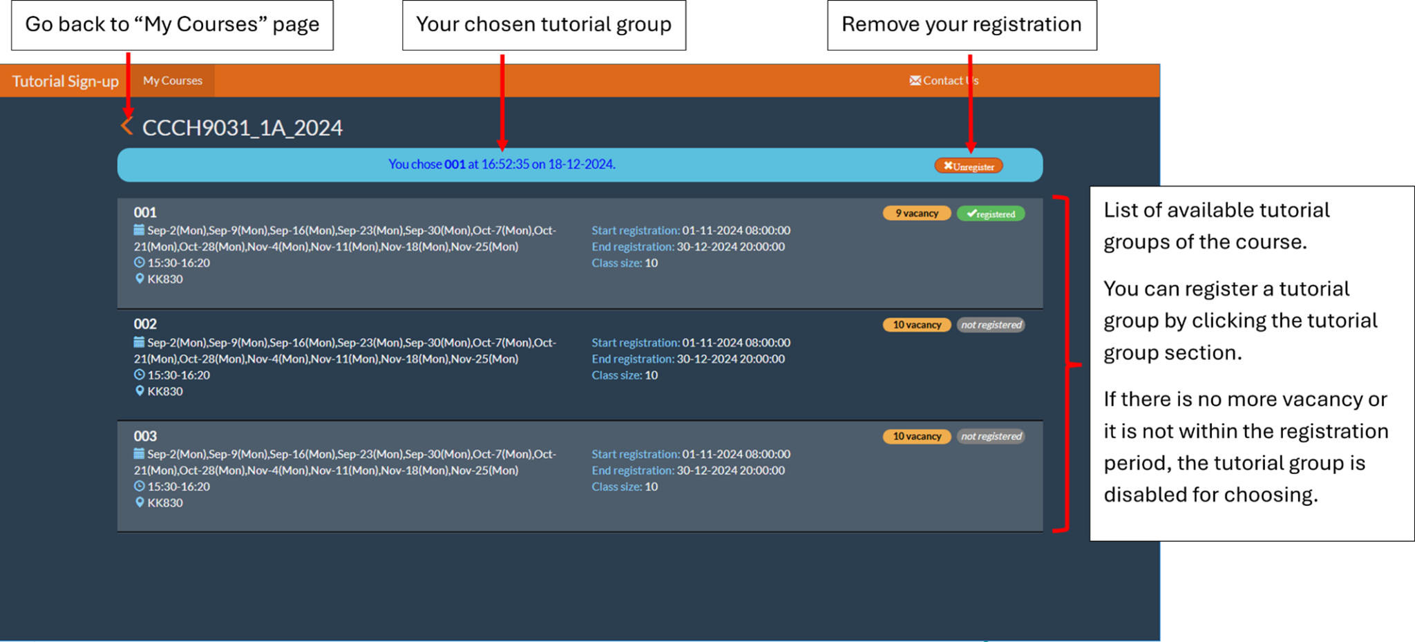 Tutorial Sign-up Application » Information Technology Services