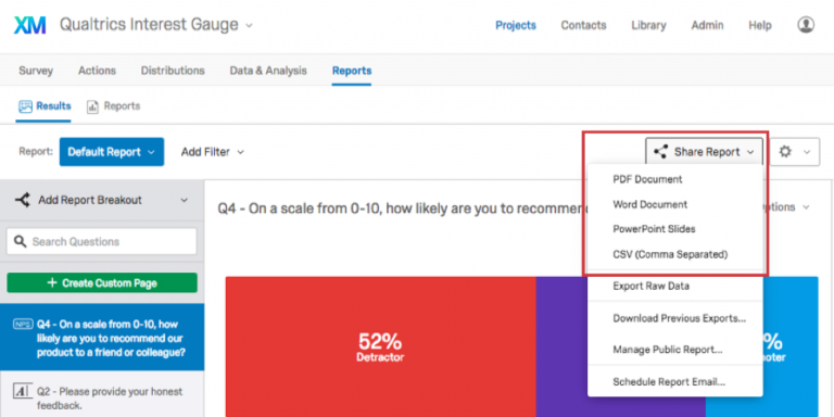 Result and Report - Qualtrics » Information Technology Services