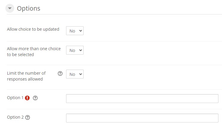 Create a Choice activity » Information Technology Services