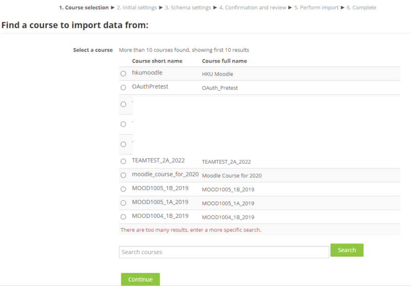 Import Course Materials from an Existing Course » Information ...