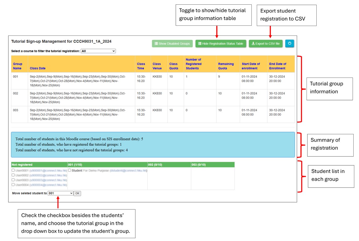 Tutorial Sign-up Management Application (for Teachers and Course ...