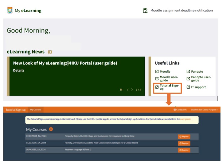 Tutorial Sign-up Application » Information Technology Services