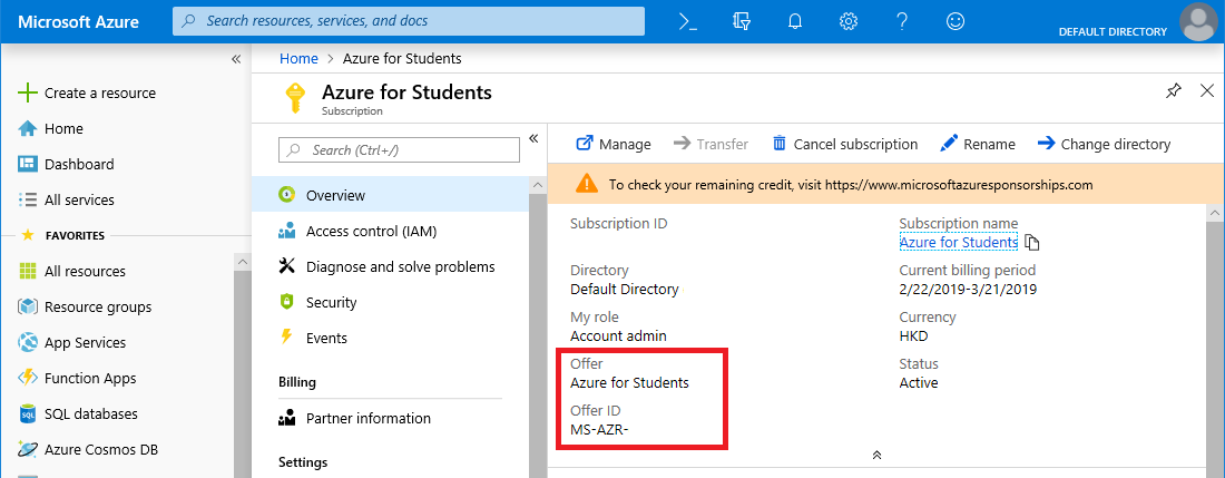 Procedures to Activate Microsoft Azure for Students » Information ...