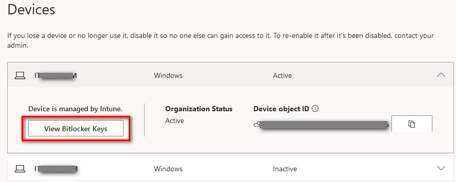 Where can I find my BitLocker recovery key? » Information Technology ...