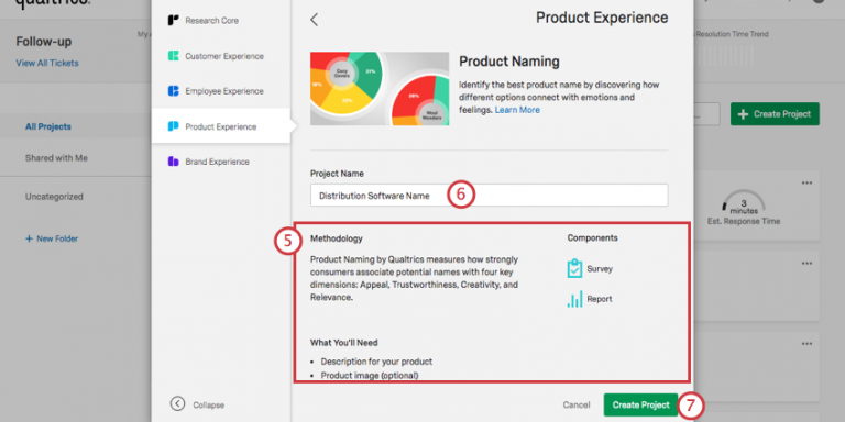 Creating a Project - Qualtrics » Information Technology Services