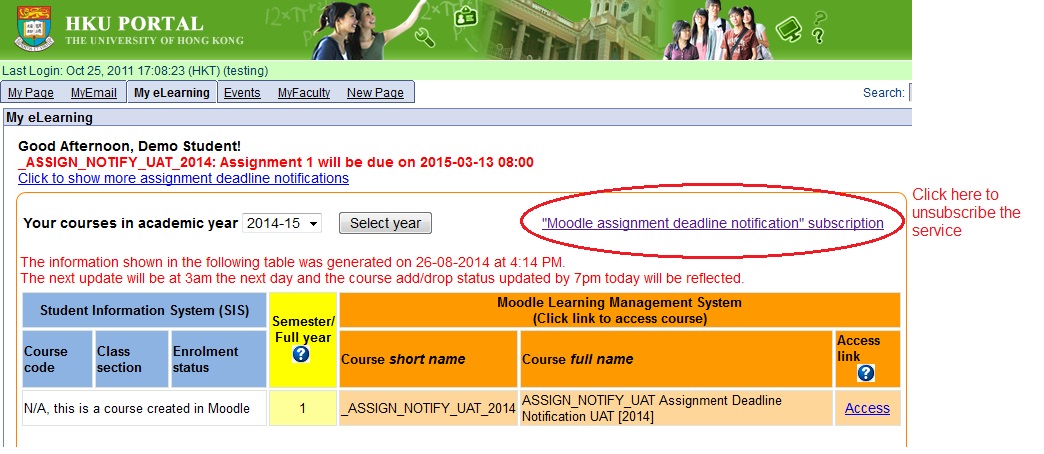 Moodle Assignment Deadline Notification » Information Technology Services