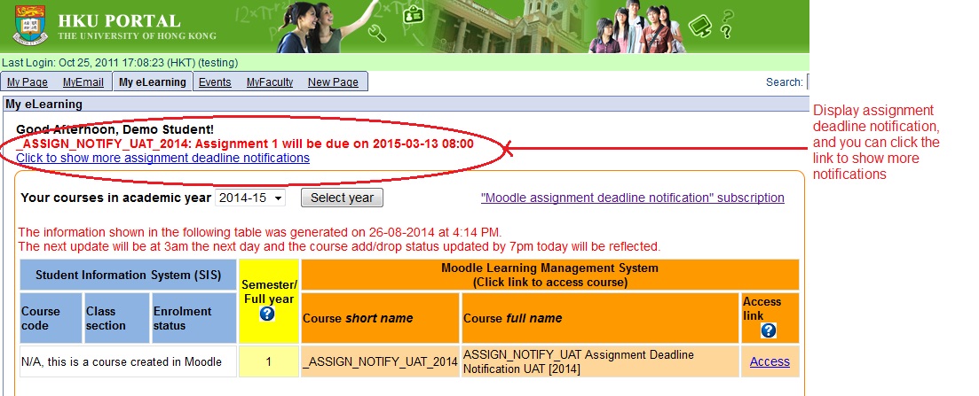 Moodle Assignment Deadline Notification » Information Technology Services