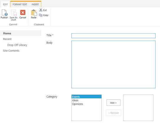 For General User - User Guide on Using SharePoint Blog » Information ...