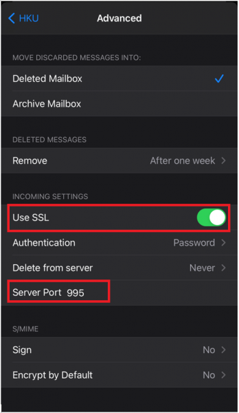 Procedure to Enable SSL (Secure Sockets Layer) on POP/IMAP for Staff ...