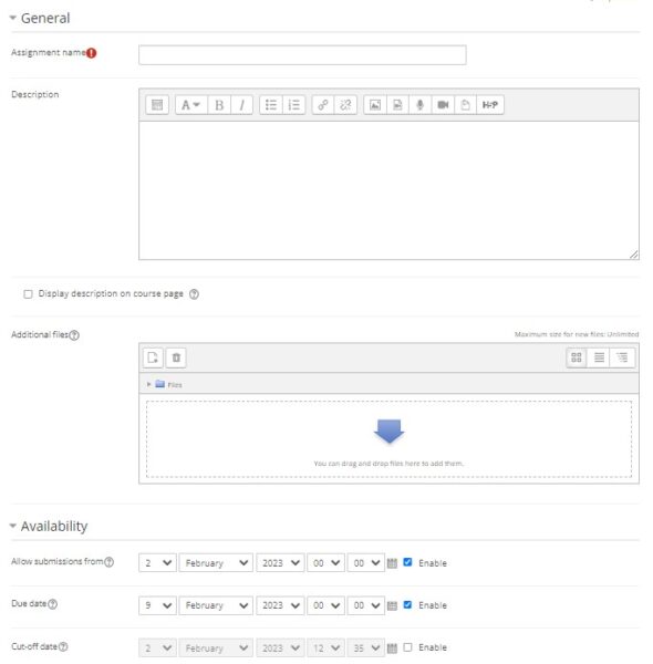 Add an Assignment » Information Technology Services