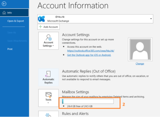 Check the Exchange Online Mailbox Usage of Staff/Departmental/Retiree ...