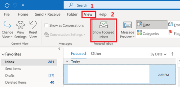 How to turn off “Focused Inbox” in Outlook (Exchange Online – New ...