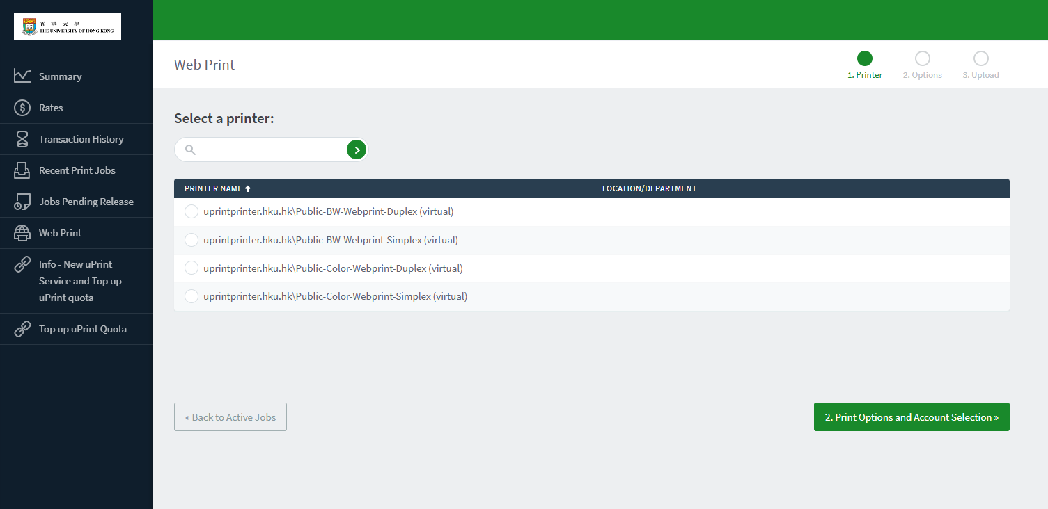 Web printing for new uPrint » Information Technology Services