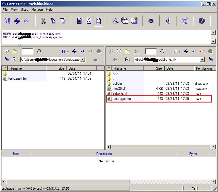 SFTP (Secure File Transfer Protocol) with CoreFTP » Information Technology Services