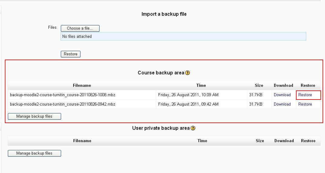 Backup & Restore » Information Technology Services