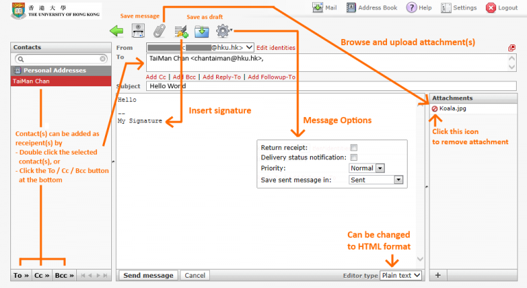 User Guide on Roundcube Webmail » Information Technology Services