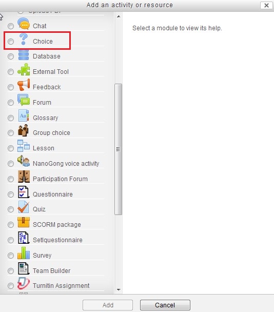 Create a Choice activity » Information Technology Services