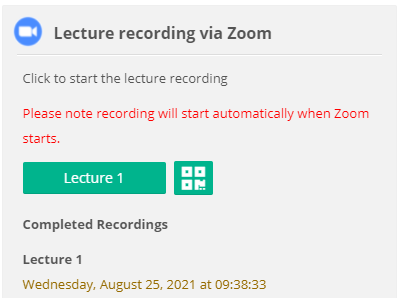 Lecture Recording via Zoom (For Teacher) » Information Technology Services