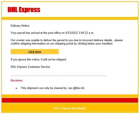 DHL Express Delivery Notice » Information Technology Services