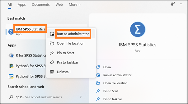 Procedures on Installation of SPSS (network license version ...