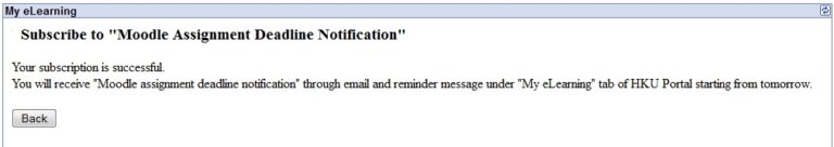 Moodle Assignment Deadline Notification » Information Technology Services