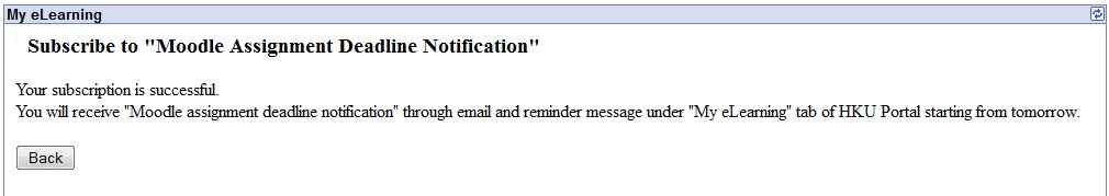 Moodle Assignment Deadline Notification » Information Technology Services