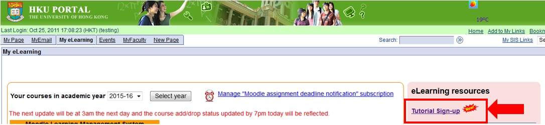 Tutorial Sign-up Application » Information Technology Services