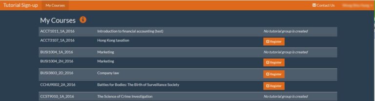 Tutorial Sign-up Application » Information Technology Services