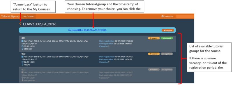 Tutorial Sign-up Application » Information Technology Services