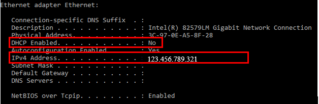 Check IP address » Information Technology Services