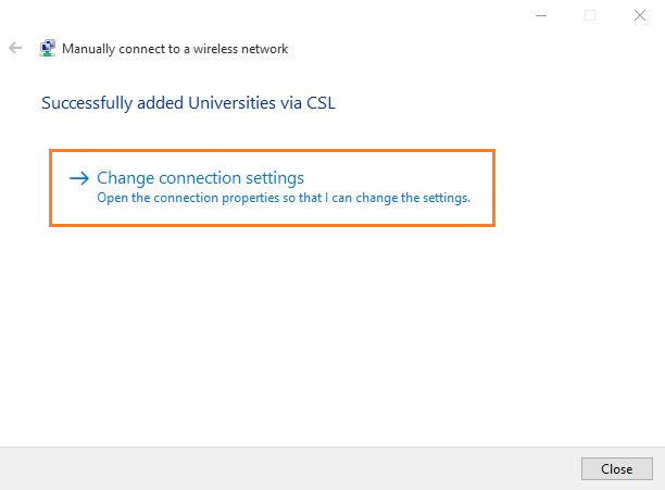 Procedure for Windows 10 to Access Universities via CSL » Information ...